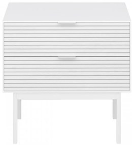 Designový noční stolek z masivu Soma bílá - TVI