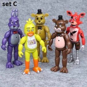 FNAF Five Nights At Freddy´s figurky sada 5 nebo 6 ks Set: set C (5 ks)