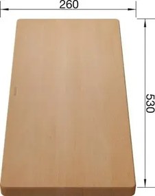 Blanco Doplňky - Krájecí deska na dřez 530x260 mm buk