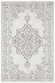 Hanse Home, Kusový koberec Beach 103855 Cream/Grey/Anthracite – na ven i na doma, 240x340, béžová, bílá, chodba / předsíň