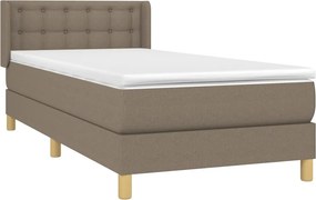 Box spring postel s matrací taupe 80x200 cm textil 3130549