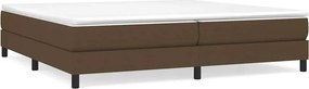 Box spring postel s matrací tmavě hnědá 200x200 cm textil 3144104