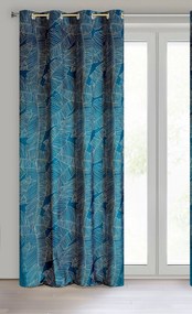 ZATEMŇOVACÍ ZÁVĚS NA KROUŽCÍCH LIMITED COLLECTION MUSA2 140X250 CM TMAVĚMODRÁ