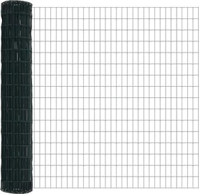Euro plotové kotvení 10 x 1,5 m Ocel potažená PVC Zelená 3350293