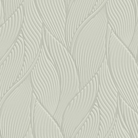 Luxusní šedo-stříbrná vliesová tapeta na zeď, listy,  Z18907, Trussardi 7, Zambaiti Parati
