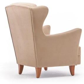 Atelier del Sofa Křeslo Lola Berjer - Cream, Krémová