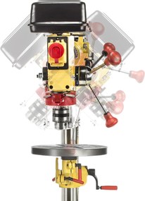 Radiální sloupová vrtačka RDP-16 – křížový stůl, nastavitelný úhel M06-ZQJ3116A