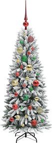 Umělý vánoční stromeček Bílá 120 cm PVC, plast, ocel a PE 3396029