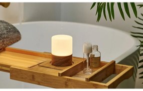 Tmavě hnědá stmívatelná stolní lampa se skleněným stínidlem (výška 10,5 cm) Lemelia – Gingko