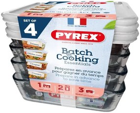 Pyrex 913s271/7644 sada dóz 1,5 l 4 ks