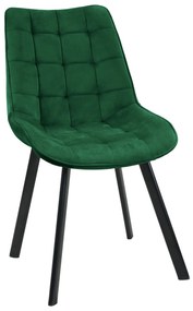 Jídelní židle Salma (tmavě zelená). 1071238