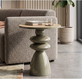 Kovový kulatý odkládací stolek ø 45,5 cm Metal Console – Mauro Ferretti