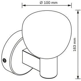 Koupelnové nástěnné svítidlo POLA 1xG9/5W/230V IP44 černá/čirá