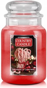 Dreaming of Christmas – Country Candle – velká vonná svíčka se 2 knoty
