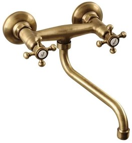 Sapho Antea 3066 dřezová baterie nástěnná 150 mm kohoutková  bronz