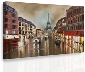 Obraz - Paříž za deště