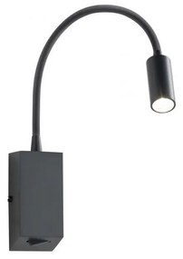 Redo 01-1194 - LED Flexibilní lampička HELLO LED/3W/230V černá