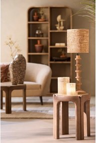 Kulatý odkládací stolek s deskou z kamene ø 45 cm Ali – Light &amp; Living