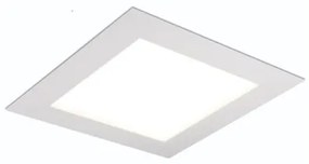 Zápustné LED svítidlo Kohl Lighting DISC SQ 225x225mm bílé 20W 3000K