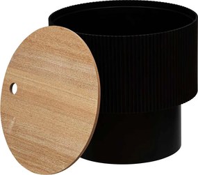 Kávový stolík s úložným prostorem ENOLA, kulatý, Ø 38,5 cm