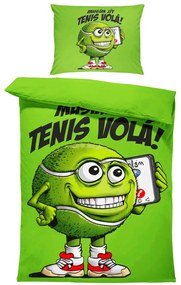 Povlečení Tenis volá (Rozměr : 1x140/220 + 1x90/70)