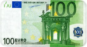 MK Original: Produkty s rodokmenem, Protiskluzová předložka Bankovka, 50x80, zelená, chodba / předsíň