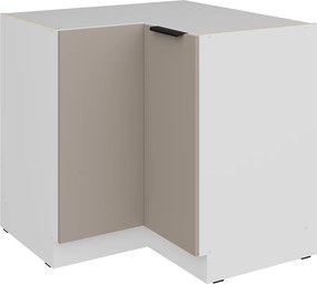 ARIA lb | dolní skříňka 90x90 DN 2F rohová s policí | 90x90 cm | bílá/béžová