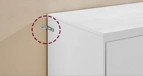 Komoda Vasagle Kailyn 60 cm bílá