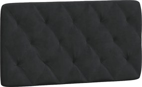 Postel s matrací černá 100 x 200 cm samet 3208642