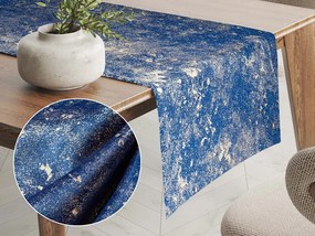 Biante Sametový běhoun na stůl Isabela IBL-005 Gold Design královsky modrá 20x160 cm