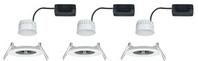 Paulmann 93460 LED Coin Nova round, set kulatých bodovek v bílé úpravě, 3x6,5W LED 2700K, prům.7,8cm, IP44