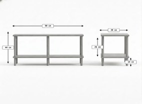 TV stolek SOLE 90 cm, antracit