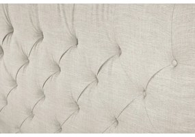 Massive home | Postel PARIS CHESTERFIELD 180x200cm lněná látka béžová