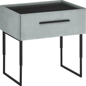 XXXLutz NOČNÍ STOLEK, smrk, borovice, světle modrá, 64,3/45,5-61,5/45,9 cm Dieter Knoll - 000183001218