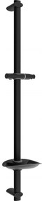 Mexen DB sprchová tyč s mýdlenkou 75 cm, černá - 79384-70