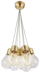 Klausen  | Klausen 142007 - LED Lustr na lanku BULBS LED/30W/230V zlatá | KS0090