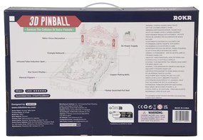 RoboTime 3D dřevěná mechanická skládačka Pinball