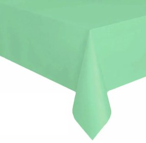 Jednorázový plastový jednobarevný ubrus 137 x 274 cm (matný) Barva: zelená B