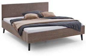 Hnědá čalouněná dvoulůžková postel 180x200 cm Avola – Meise Möbel