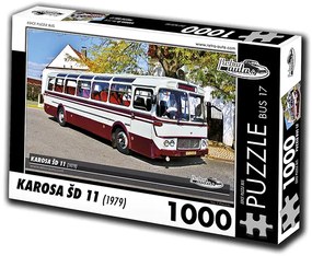 Retro-auta puzzle bus č.17 karosa šd 11 (1979) 1000 dílků