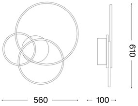 Ideal Lux - LED Stropní svítidlo FRAME LED/41W/230V