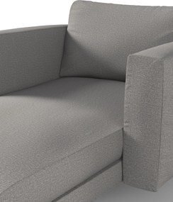 Potah na IKEA Norsborg šezlong s loketními opěrkami barva šedá látka pletený vzor
