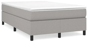 Box spring postel s matrací světle šedá 120x190 cm textil 3269683