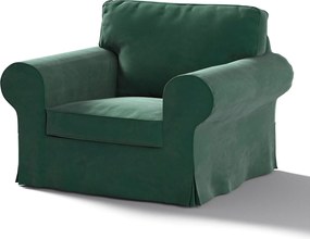 Potah na křeslo IKEA Ektorp barva zelená látka lesklé, sametová