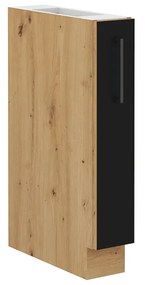 Dolní kuchyňská skříňka Meriel 15 D CARGO (černá + dub artisan). 1034001