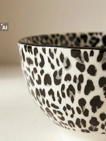 Sinsay - Keramické misky s leopardím vzorem 2 pack - černá