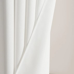 Room99 Hotový závěs na kroužcích AURA Barva: Tmavě šedá/Stříbrná, Velikost: 140 x 250 cm