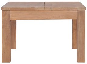 Konferenční stolek masivní teak přírodní povrch 60 x 60 x 40 cm - Default Title