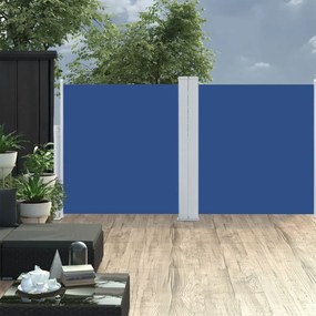 Zatahovací boční markýza / zástěna modrá 100 x 600 cm - Default Title