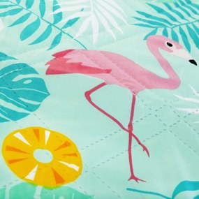 Spokey PICNIC FLAMINGO Pikniková deka kulatá, průměr 150 cm